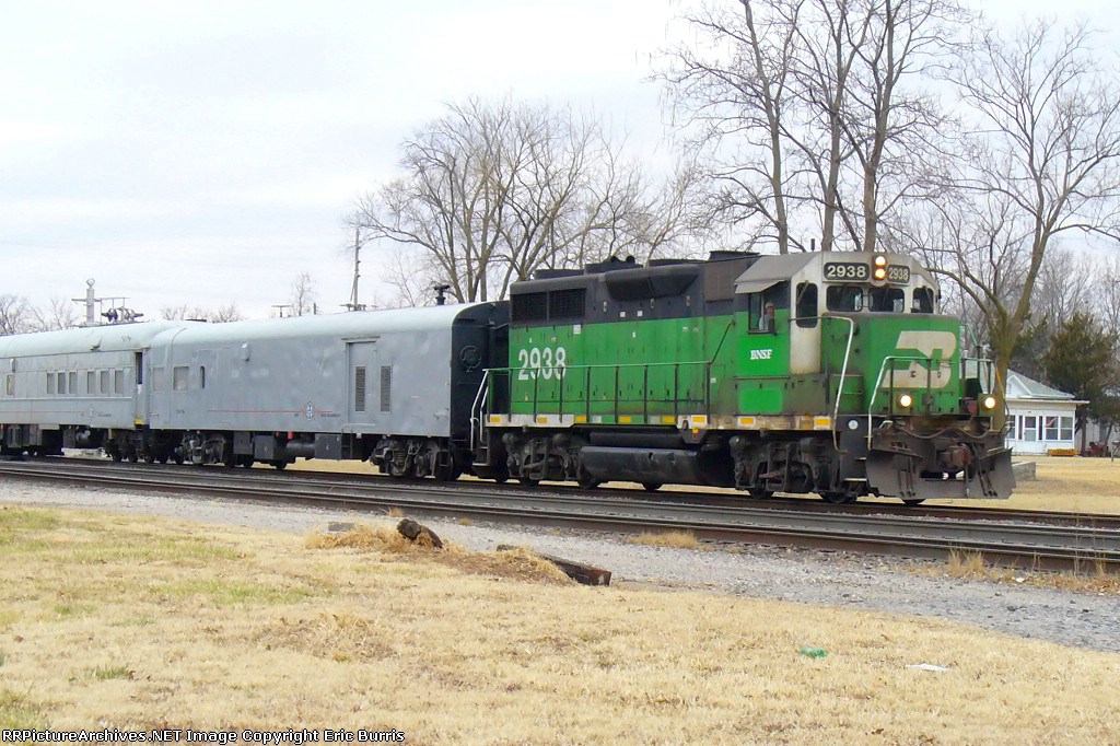 BNSF track measurement train